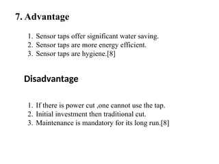 Automatic water tap using Arduino on smart water tap | PPT