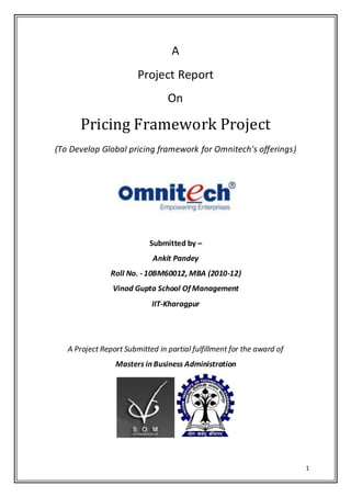 Ankit Pandey (10BM60012) Summer Internship Project Report | PDF