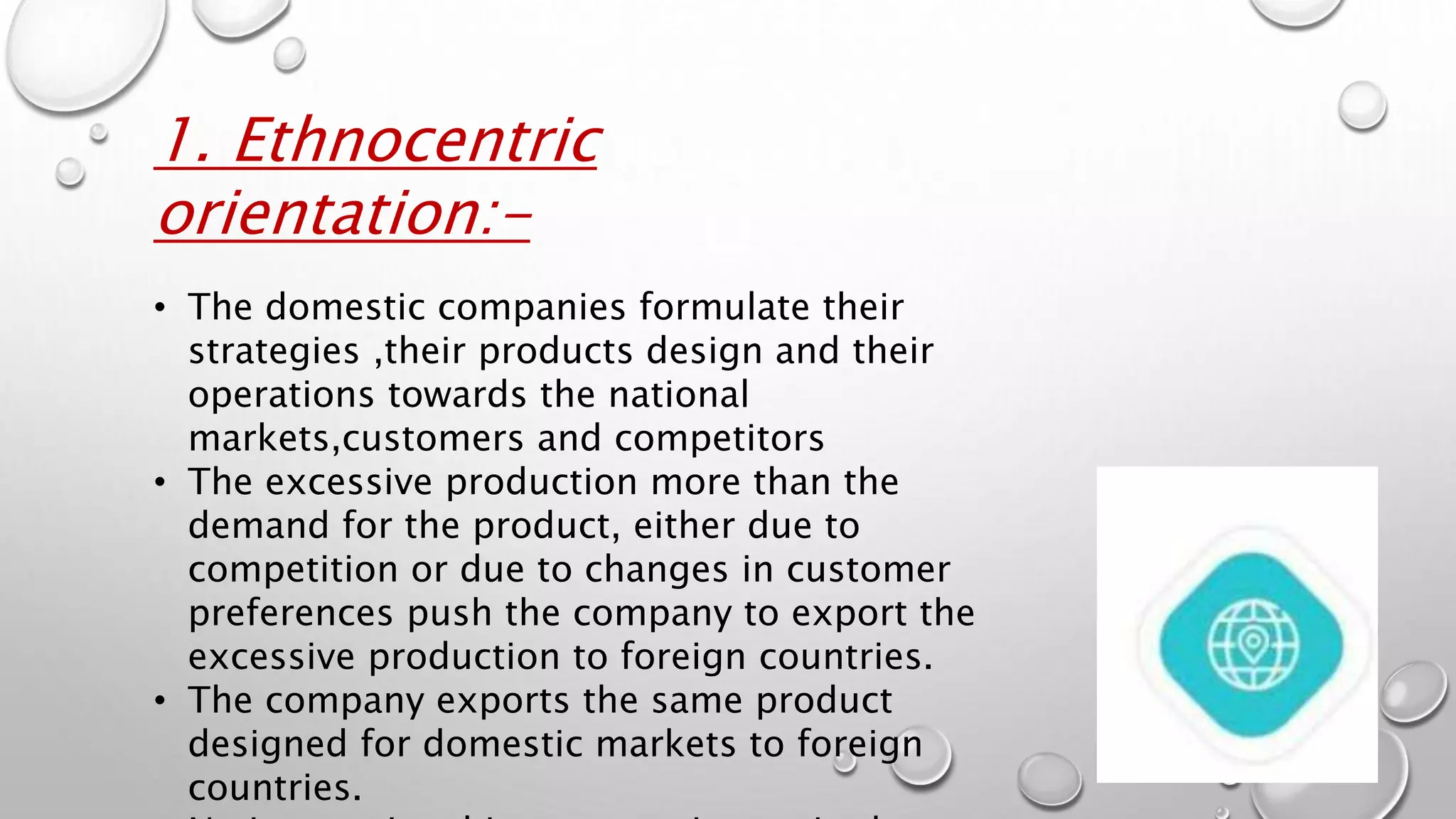 Stages of International Orientation - Ethnocentric, Polycentric ...