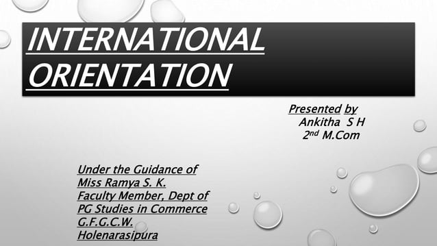 Stages of International Orientation - Ethnocentric, Polycentric ...