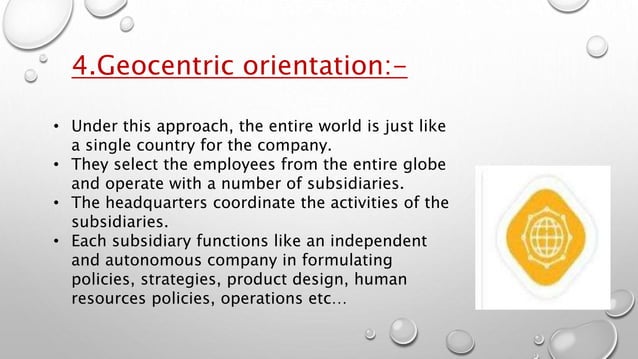 Stages of International Orientation - Ethnocentric, Polycentric ...