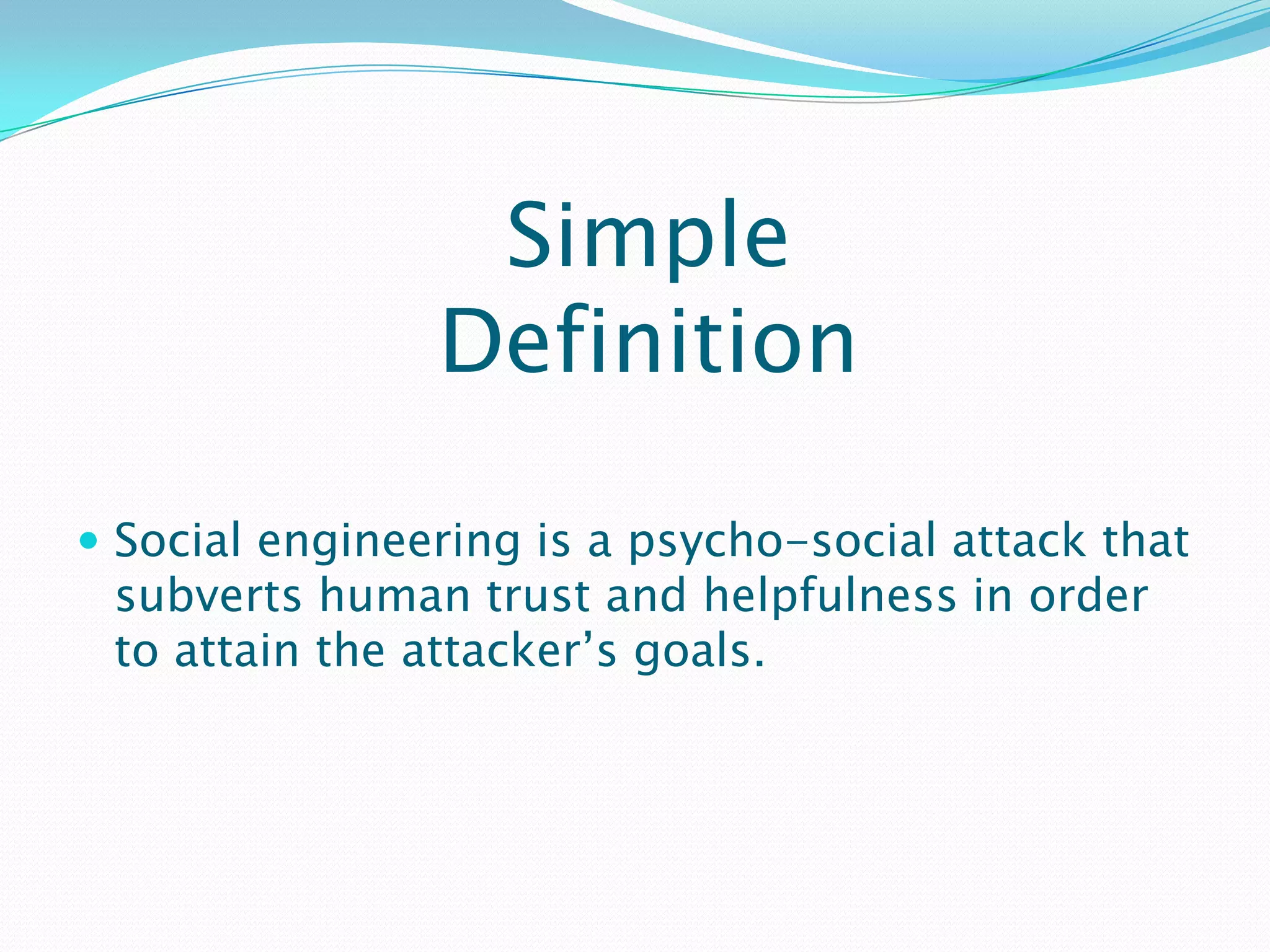 Social engineering | PPTX