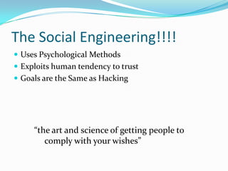 Social engineering | PPTX