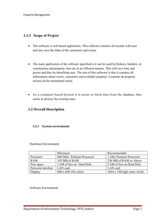 major project report Property Management | DOC