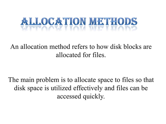 File System Implementation Pptx Operating Systems Computer Software And Applications