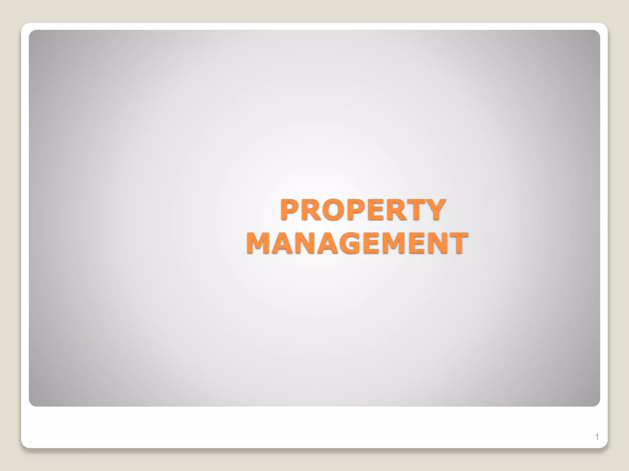 major project property management ppt | PPTX