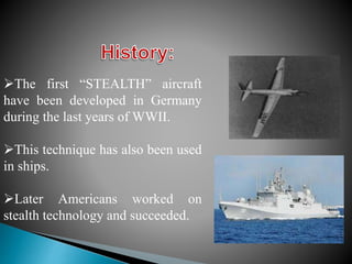 Stealth Technology by Ankit ppt | PPTX