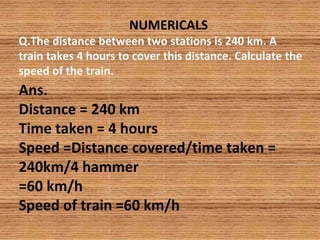 Motion & Time class 7th science | PPTX