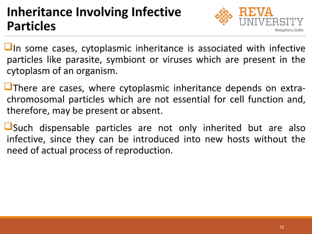 CYTOPLASMIC INHERITANCE | PPT | Infertility | Reproductive Health
