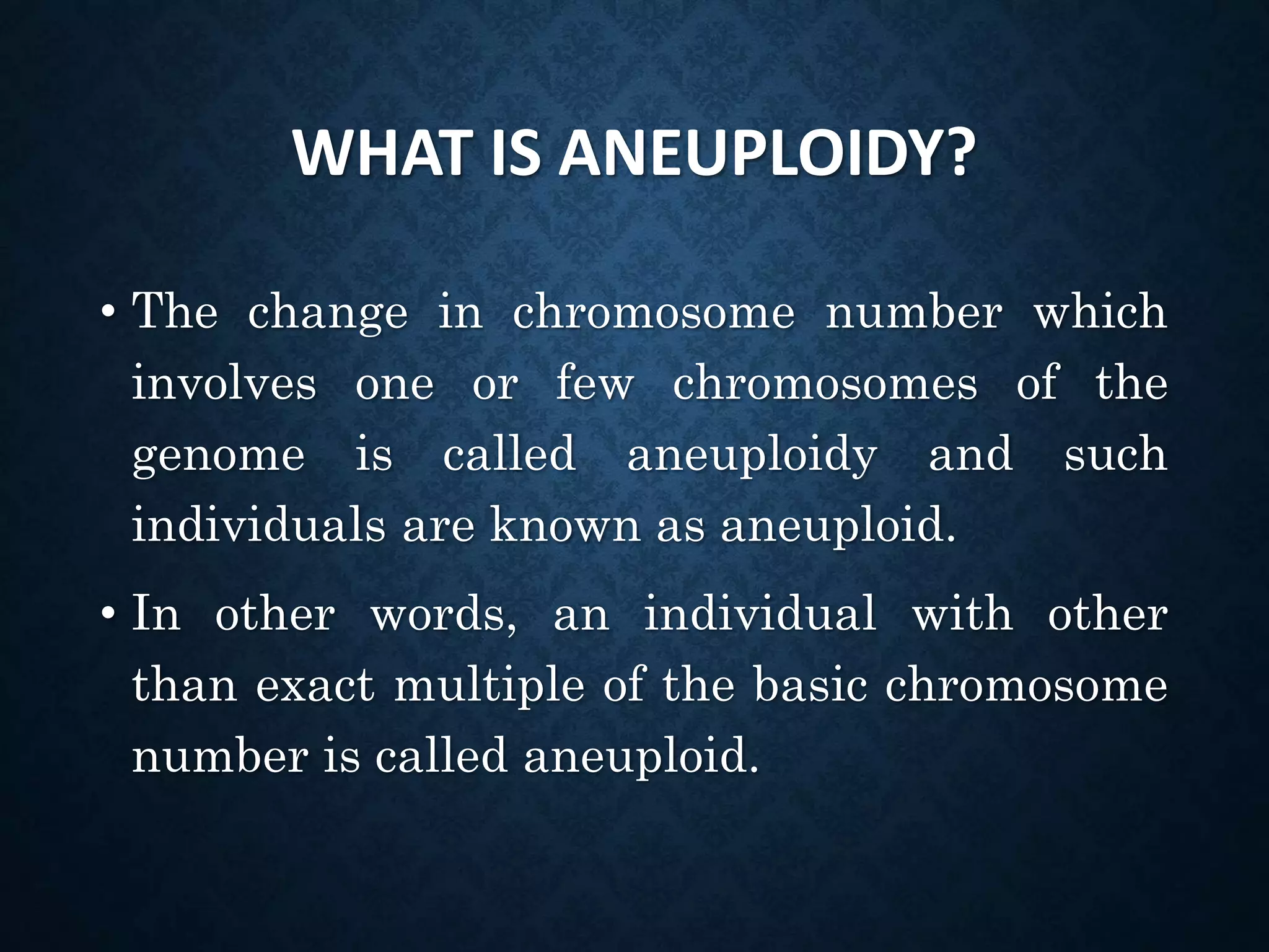 Utilization of polyploids and aneuploids in plants | PPTX