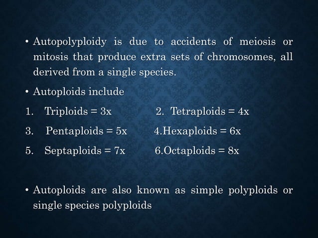 Utilization of polyploids and aneuploids in plants | PPTX