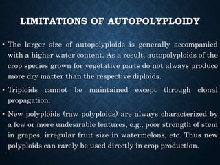 Utilization of polyploids and aneuploids in plants | PPTX