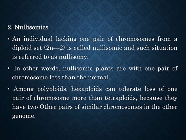 Utilization of polyploids and aneuploids in plants | PPTX