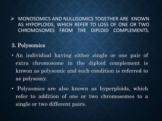 Utilization of polyploids and aneuploids in plants | PPTX
