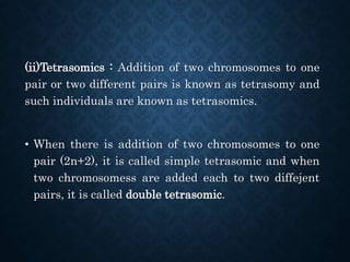 Utilization of polyploids and aneuploids in plants | PPTX