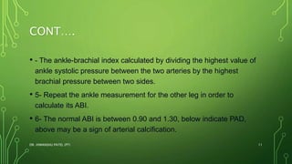 Ankle brachial index | PPTX