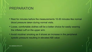 Ankle brachial index | PPTX