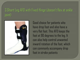 Ankle Foot Orthosis | PPTX