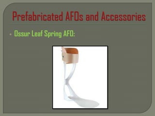 Ankle Foot Orthosis | PPTX