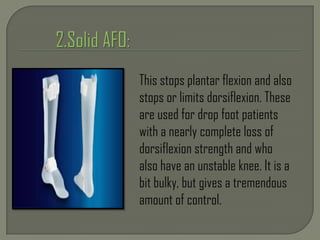Ankle Foot Orthosis | PPT