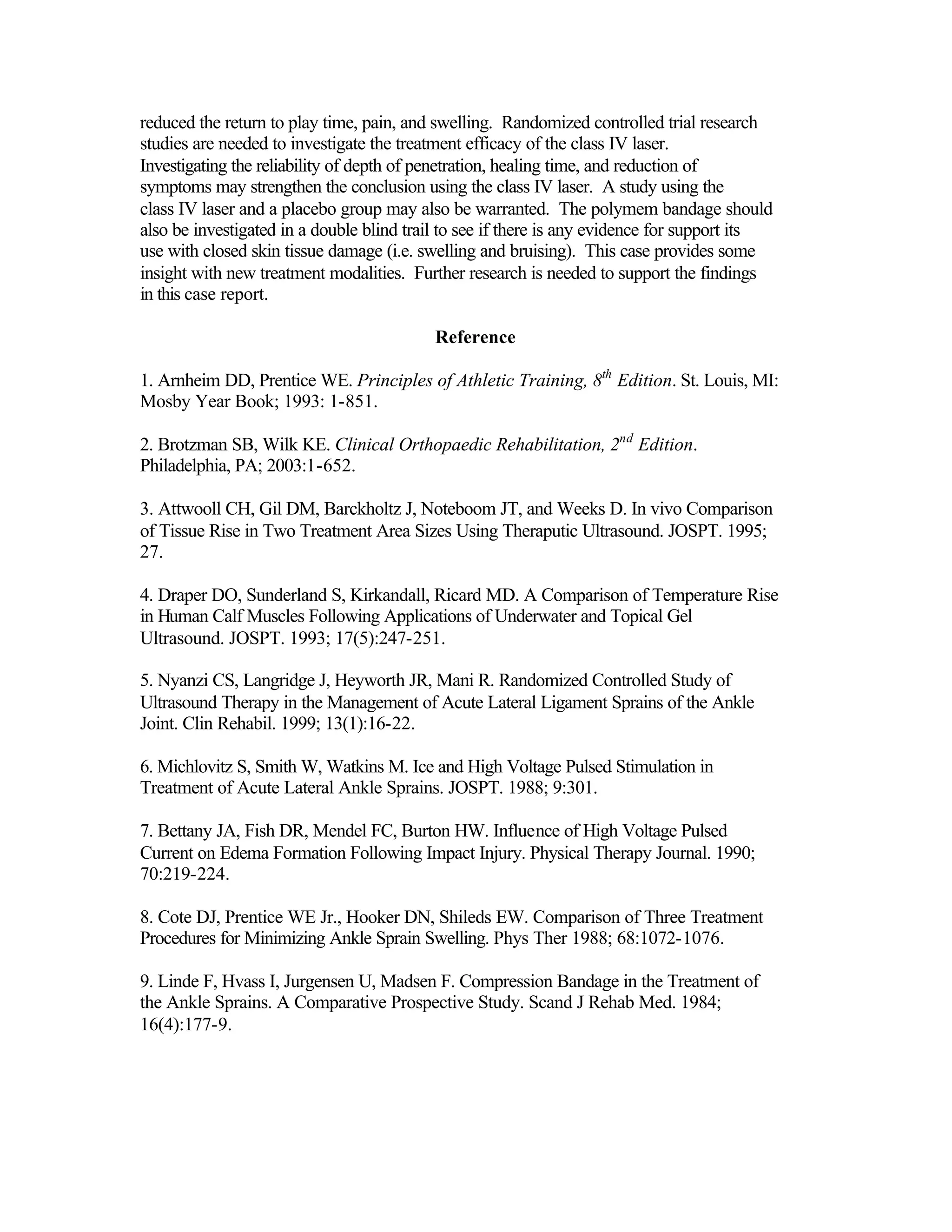 Ankle Sprain Case Study—AvicennaLaser.com