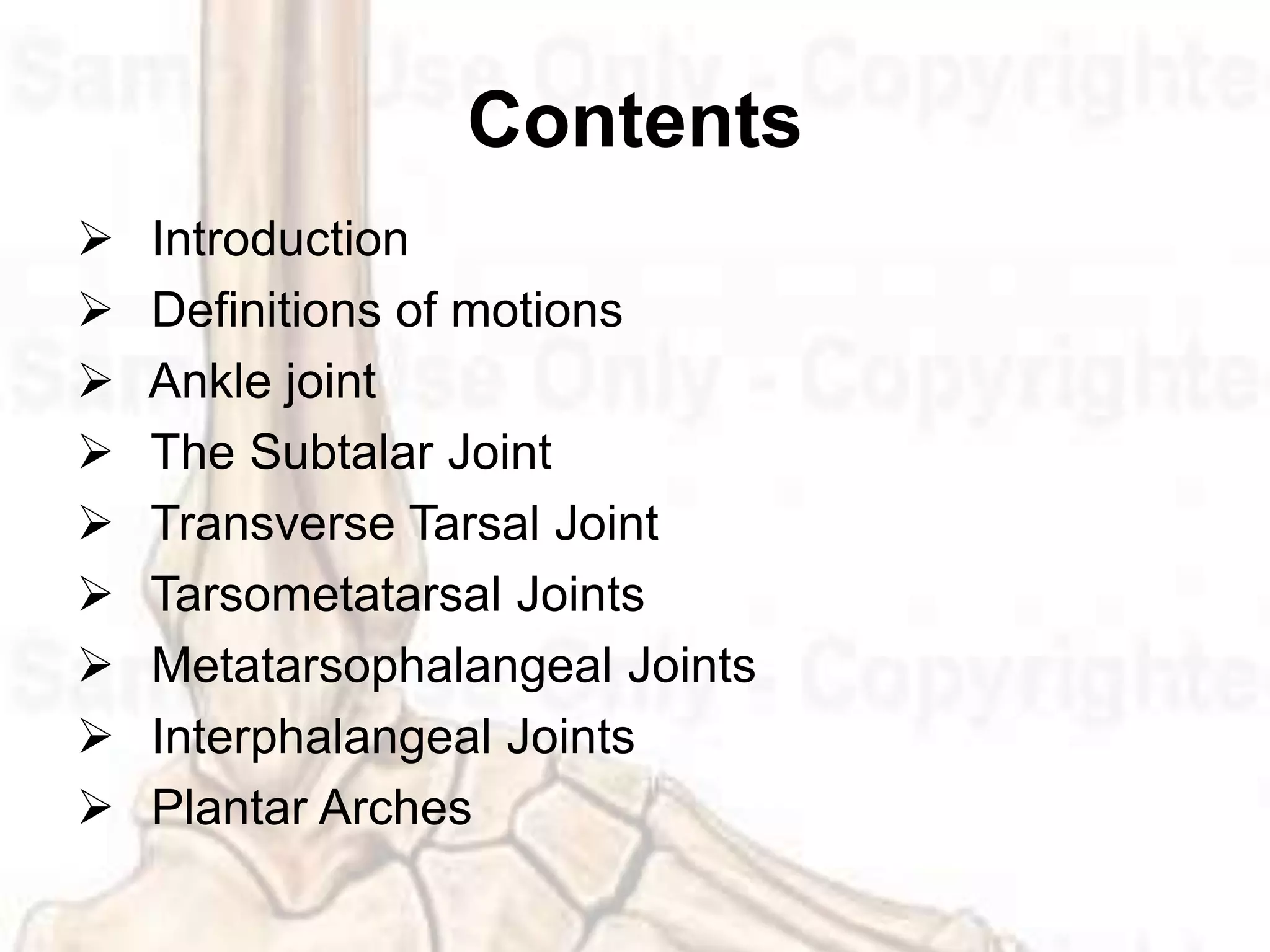 Ankle and foot complex | PPTX