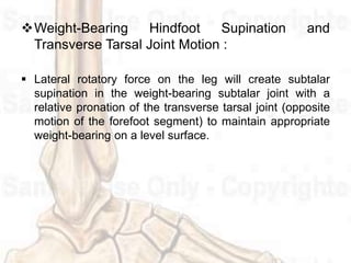 Ankle and foot complex | PPTX