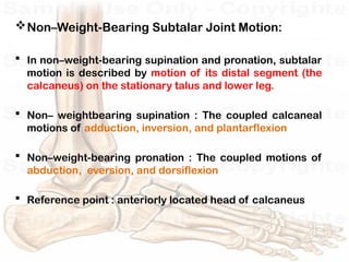 Ankle and Foot Complex biomechanics and its pathology | PPTX