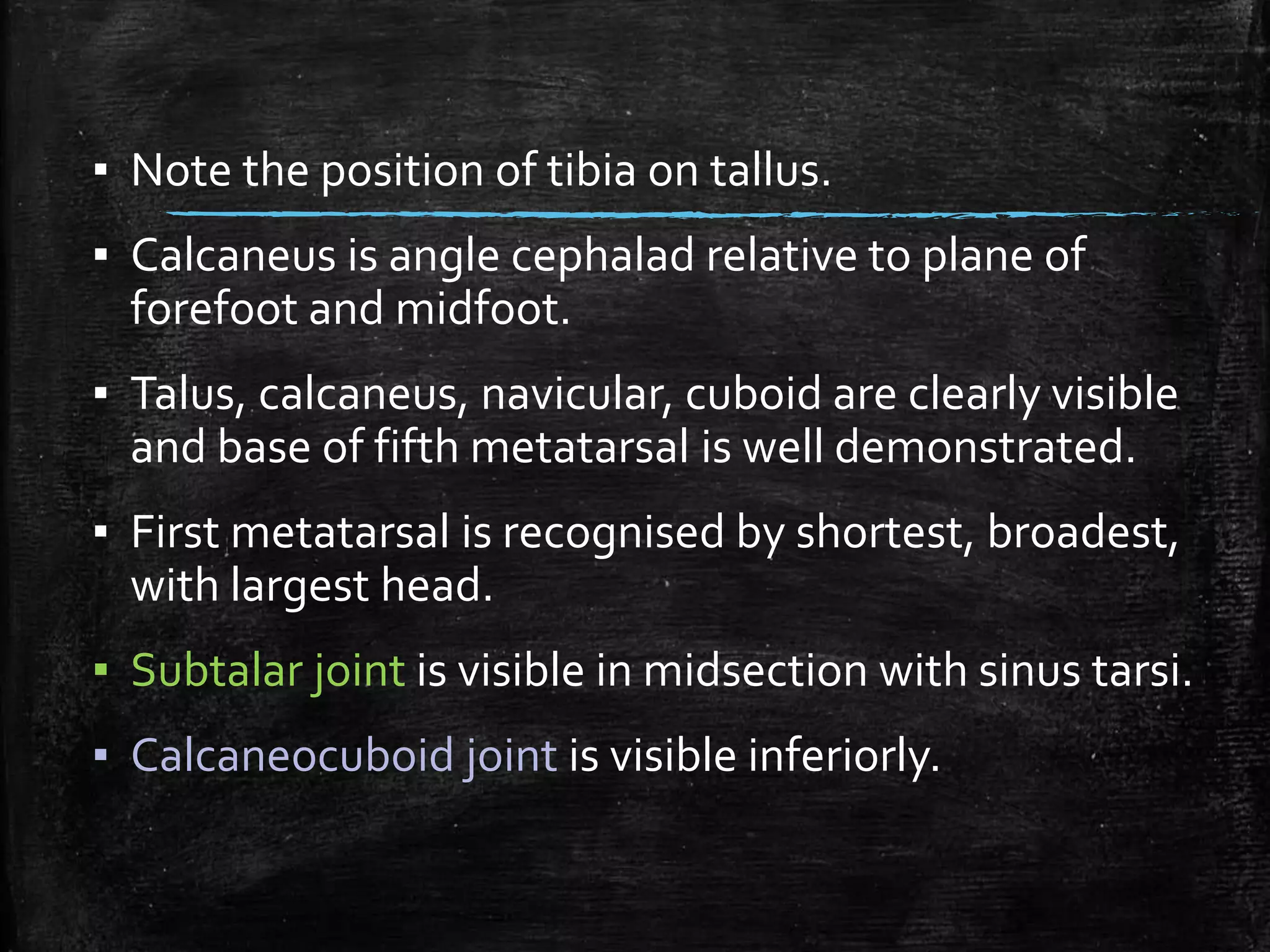 Normal Ankle and foot Radiographs by Dr Avinash | PPTX