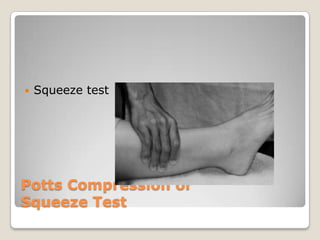 Ankle and foot exam gsp | PPTX