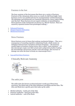 Ankle and Foot Fractures.docx