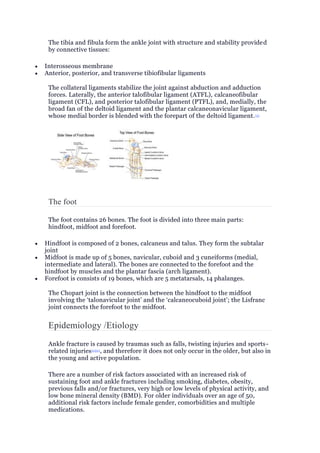 Ankle and Foot Fractures.docx