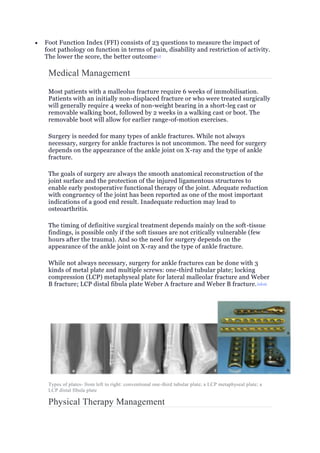 Ankle and Foot Fractures.docx