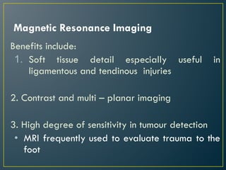 ankle and foot imaging and indications for it | PDF
