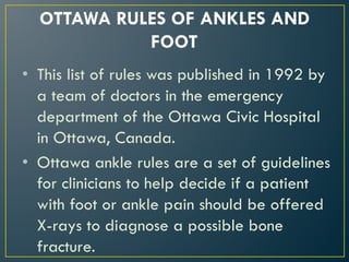 ankle and foot imaging and indications for it | PDF