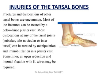 Ankle and foot injuries | PPTX