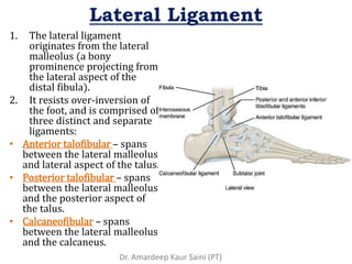 Ankle and foot injuries | PPTX