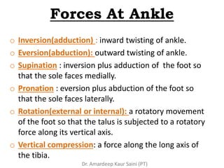 Ankle and foot injuries | PPTX