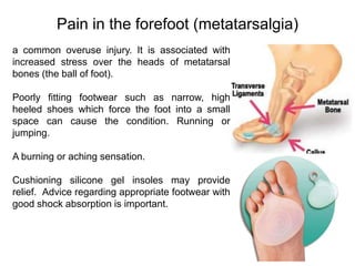 Ankle and foot pain | PPTX