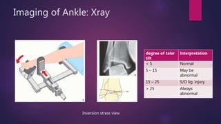 Ankle and Foot | PPTX