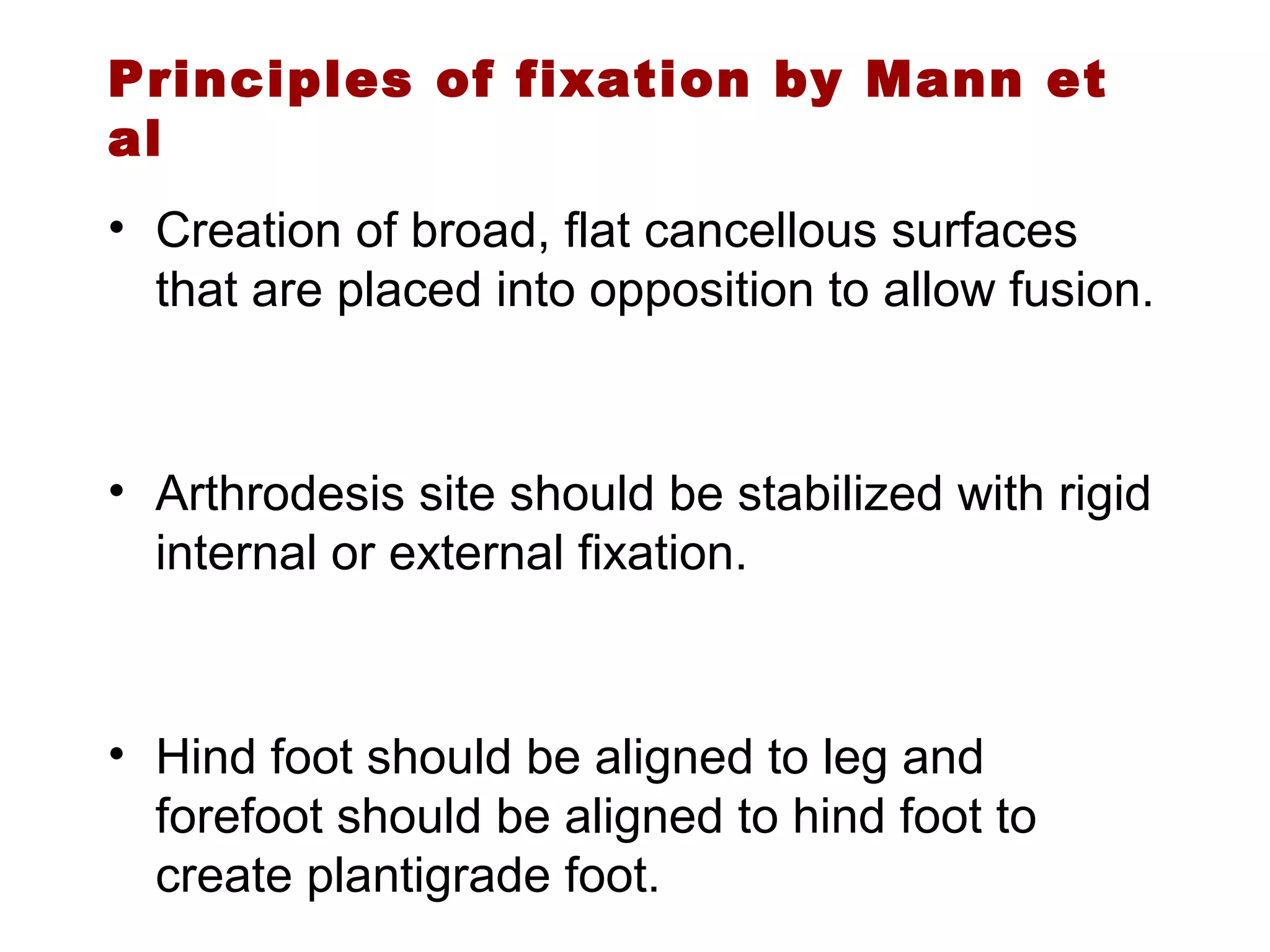 Ankle and foot arthrodesis | PPT