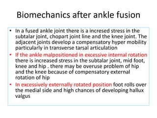 Ankle arthrodesis | PPTX