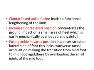 Ankle arthrodesis | PPTX