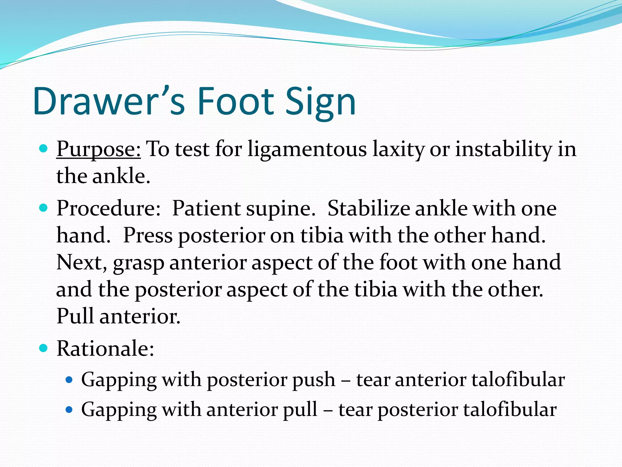 Examination evaluation & Assessment of Ankle & Foot | PPTX