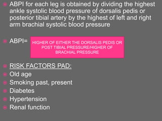 Ankle brachial index | PPTX