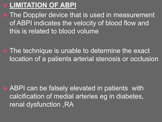 Ankle brachial index | PPTX