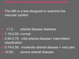 Ankle brachial index | PPTX