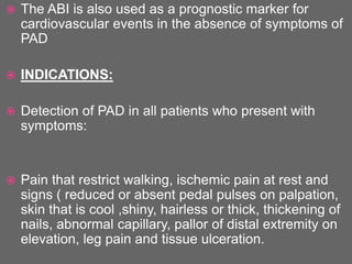 Ankle brachial index | PPTX
