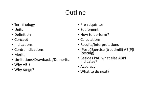 Ankle brachial pressure index (ABPI) | PPTX | Foot Health | Diseases ...