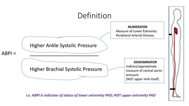 Ankle brachial pressure index (ABPI) | PPTX | Foot Health | Diseases ...